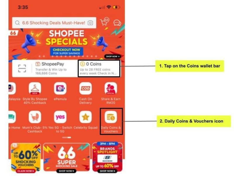 How To Use Shopee Coins on Shopee